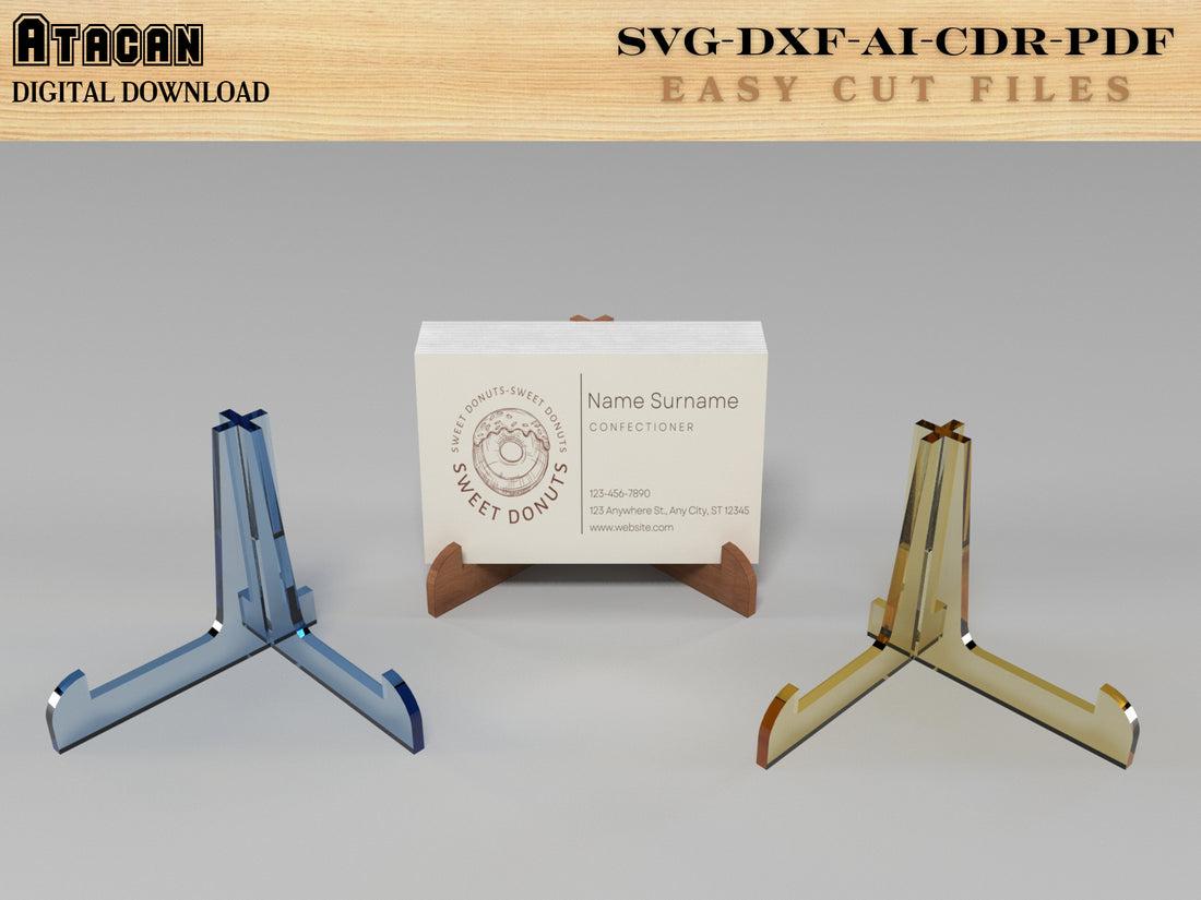 Easy Stylish Business Card Easel Display Holder Stand Design ...