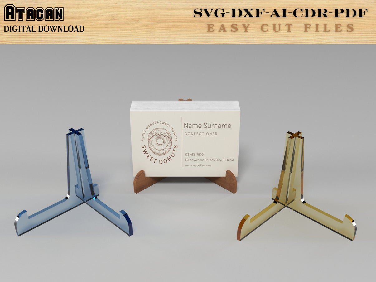 Easy Stylish Business Card Easel Display Holder Stand Design ...