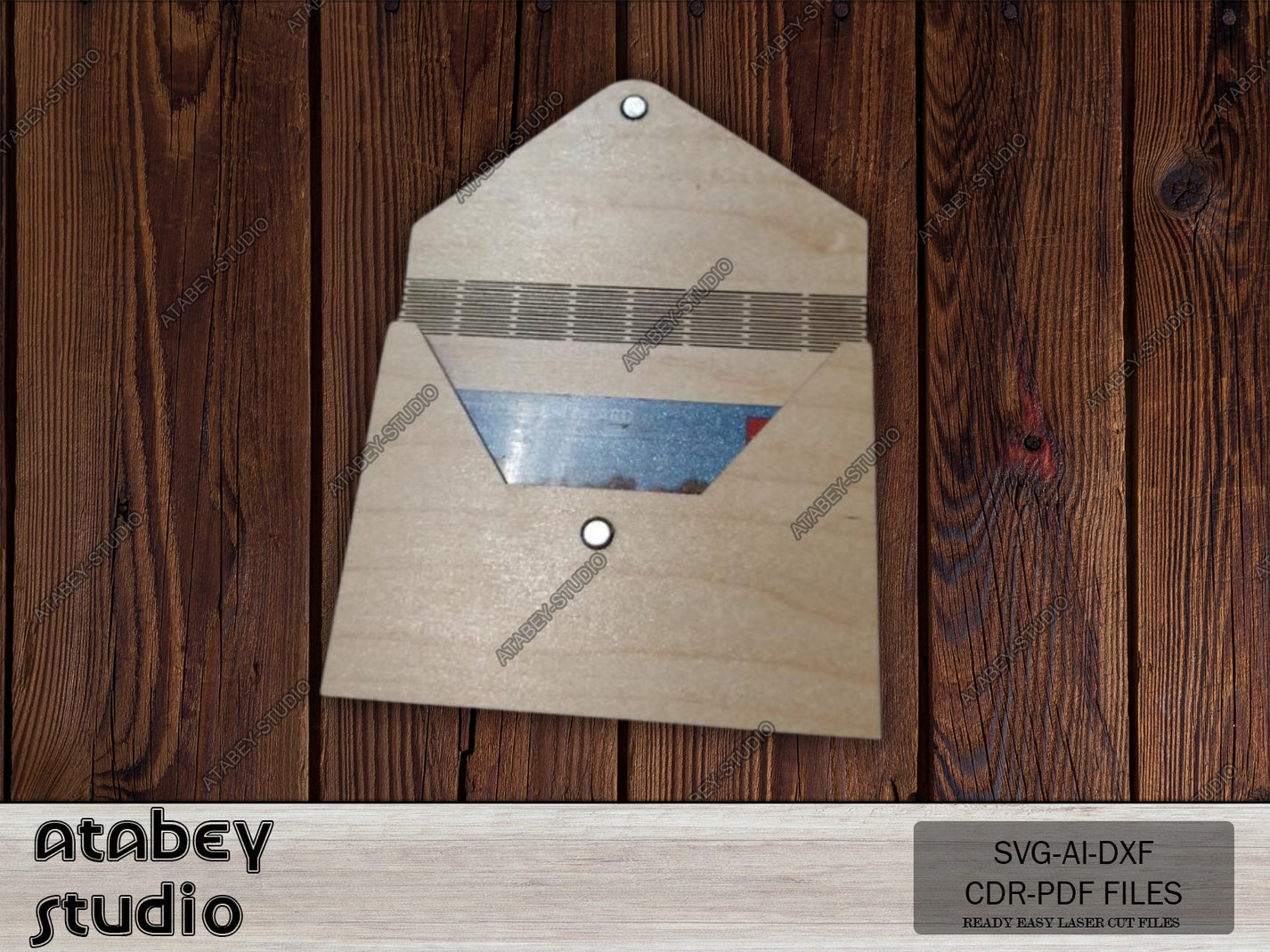 Wooden Envelope Gift Card Holder - DIY Voucher Packaging ...