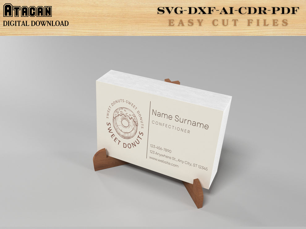 Easy Stylish Business Card Easel Display Holder Stand Design ...