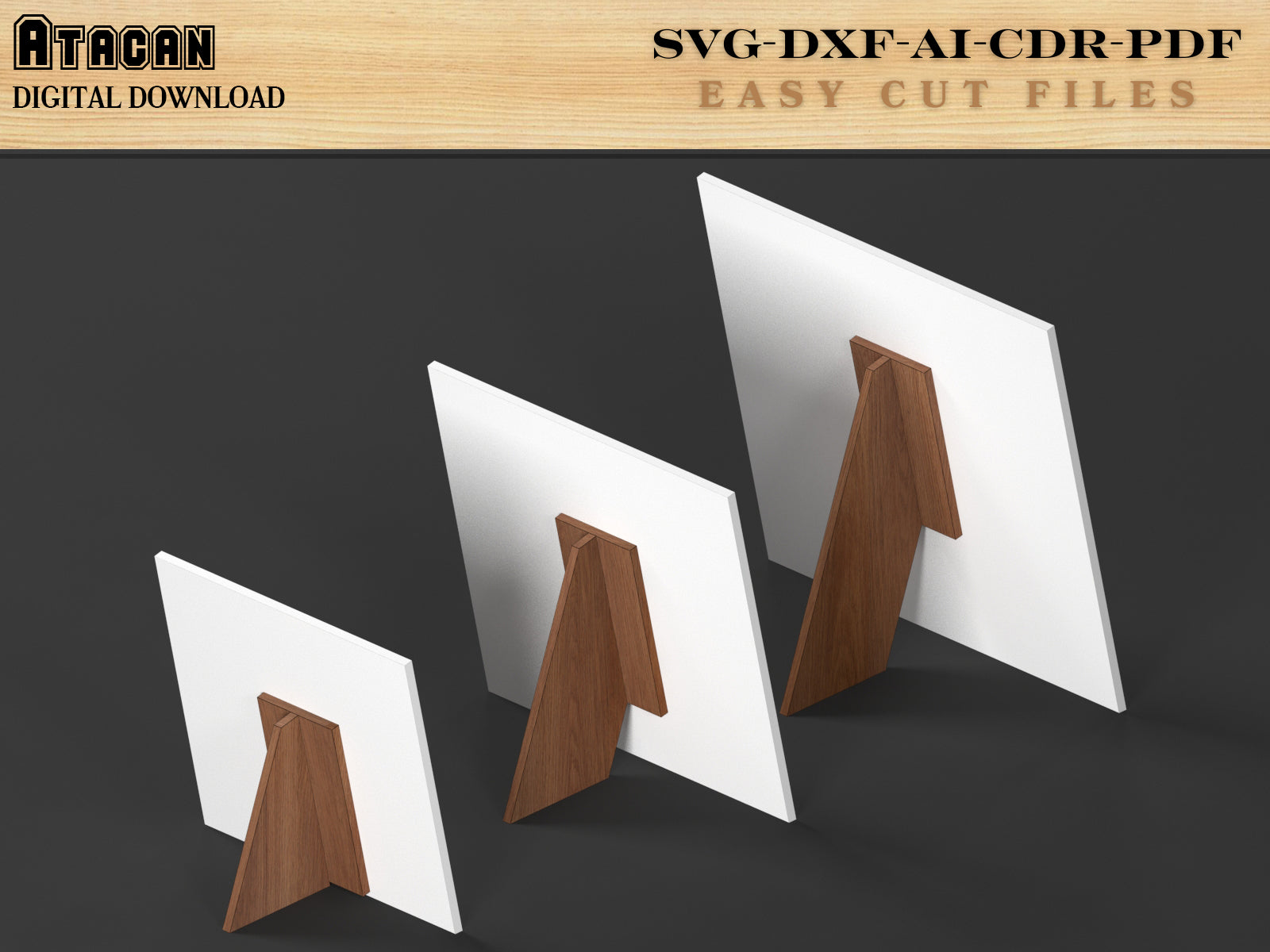 Versatile Picture Frame Stand Templates - Legs For Frames DIY Projects ...