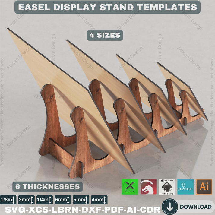 Laser Cut Frame Plate Stand / Laser cut vectors / Photo holder / Displ ...
