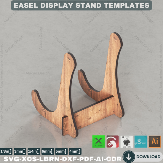 Laser Cut Frame Plate Stand / Laser cut vectors / Photo holder / Displ ...