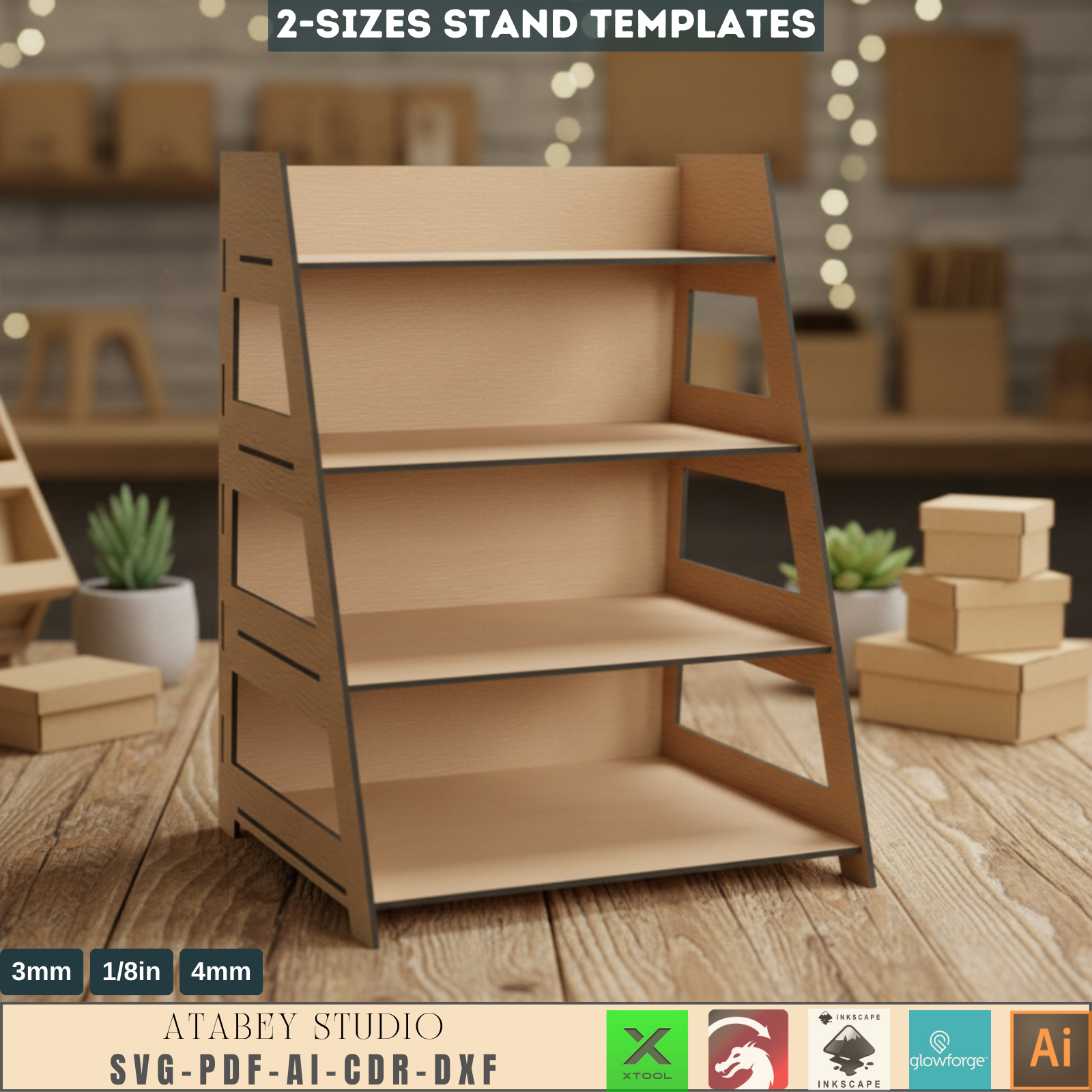 DIY 3 and 4 Tier Gift Card Display Stand - Perfect for Retail Showcase ...