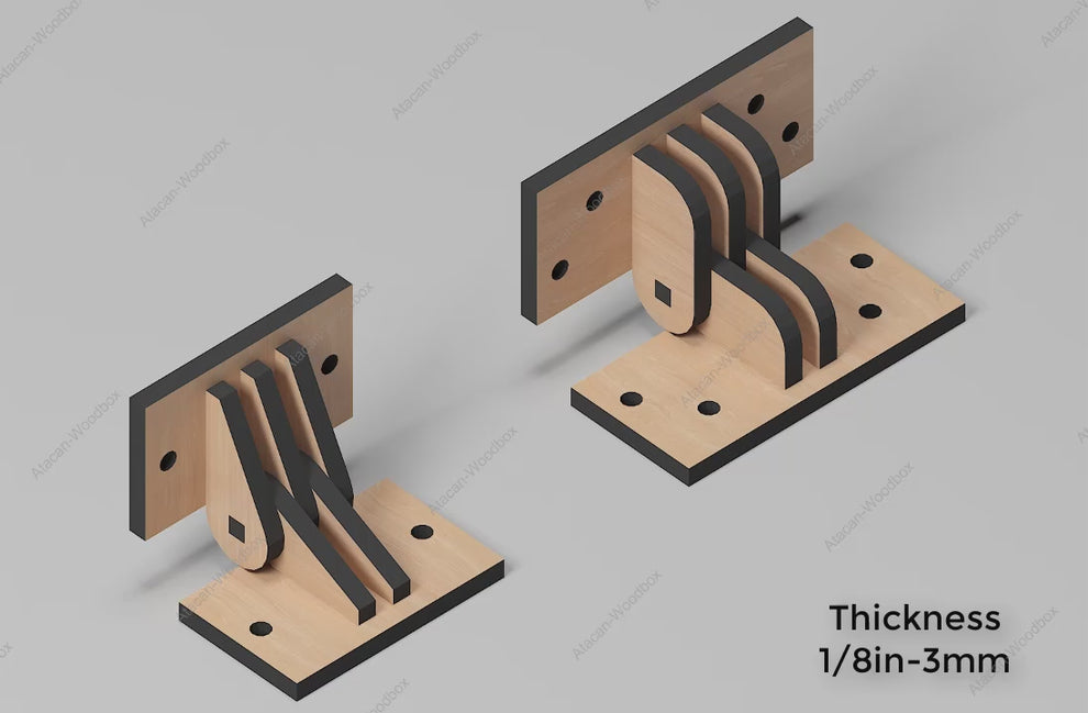 Wooden Hinges cutting Files / Wood Boxes and Hinges 330 – atacandesignstore