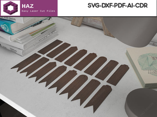 Bookmark Cut out Shapes / Laser Cut Templates for Bookmarks / SVG DXF ...