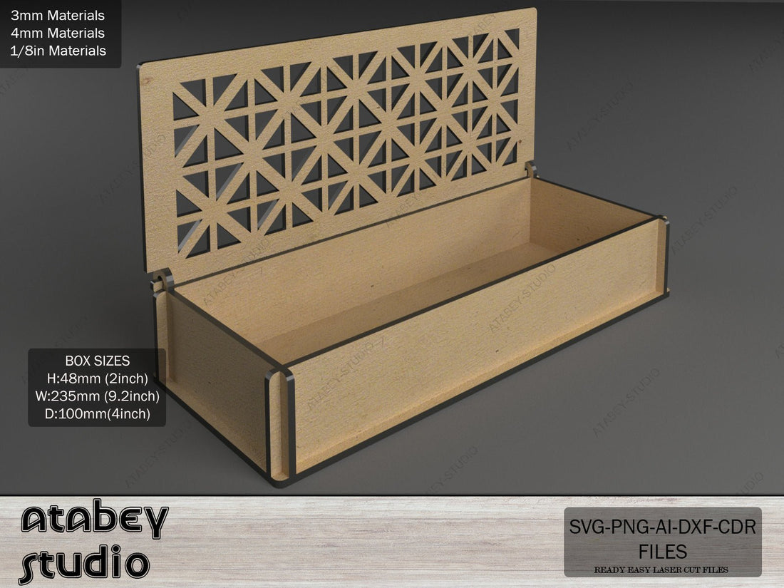 Decorative Laser Cut Gift Box / Wooden Box With Lid / DIY Box Laser Cu ...