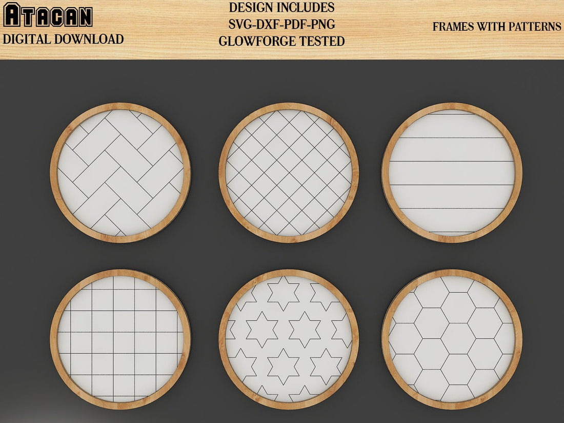 Frames Bundle / Herringbone, Honeycomb, Subway Tile, Diamond pattern ...