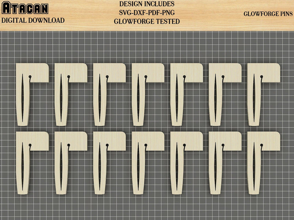 Glowforge Pins Laser cut files SVG, glowforge files, laser svg, laser ...