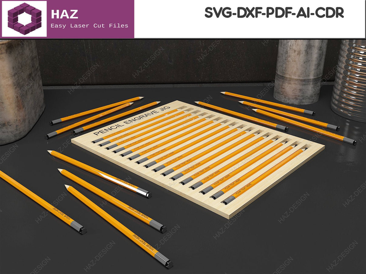Laser Pencil Engraving Jig / Pencil Jig For Lasers / Glowforge Engravi ...