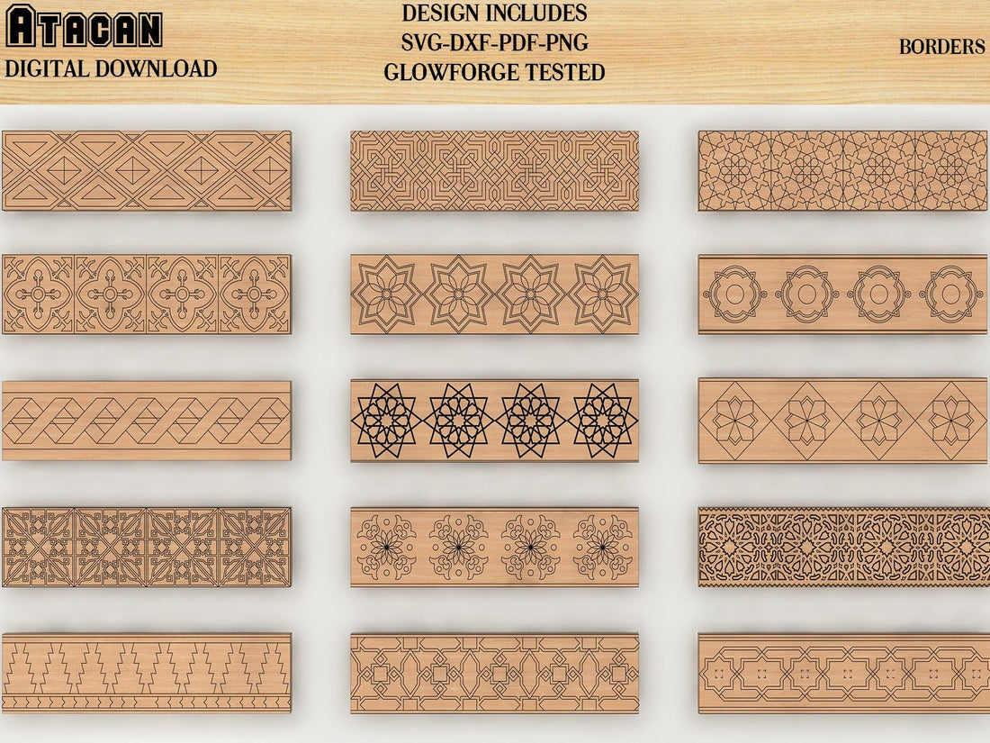 Ornamental BORDER files for creating Frames / Border laser cut files ...