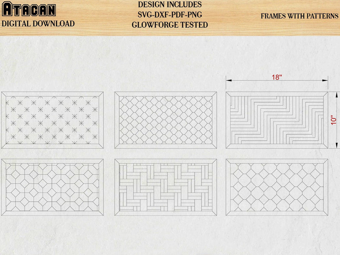 Patterns for Glowforge svg Herringbone Wire netting Diamond Tile Brick ...
