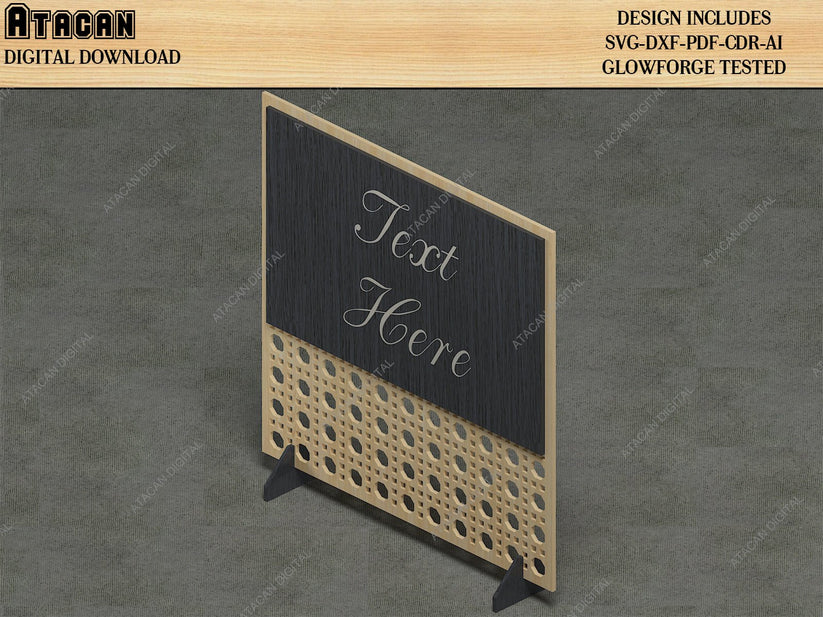 Rattan Cane Sign Backer Bundle / Rattan Cane Round shape Laser Cut Fil ...