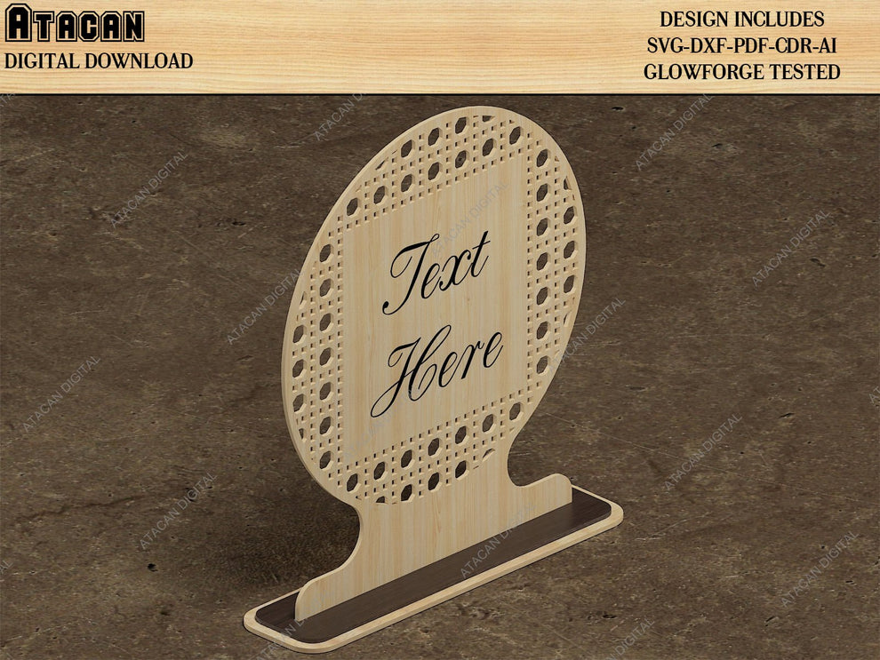 Rattan Cane Sign Backer Bundle / Rattan Cane Round shape Laser Cut Fil ...