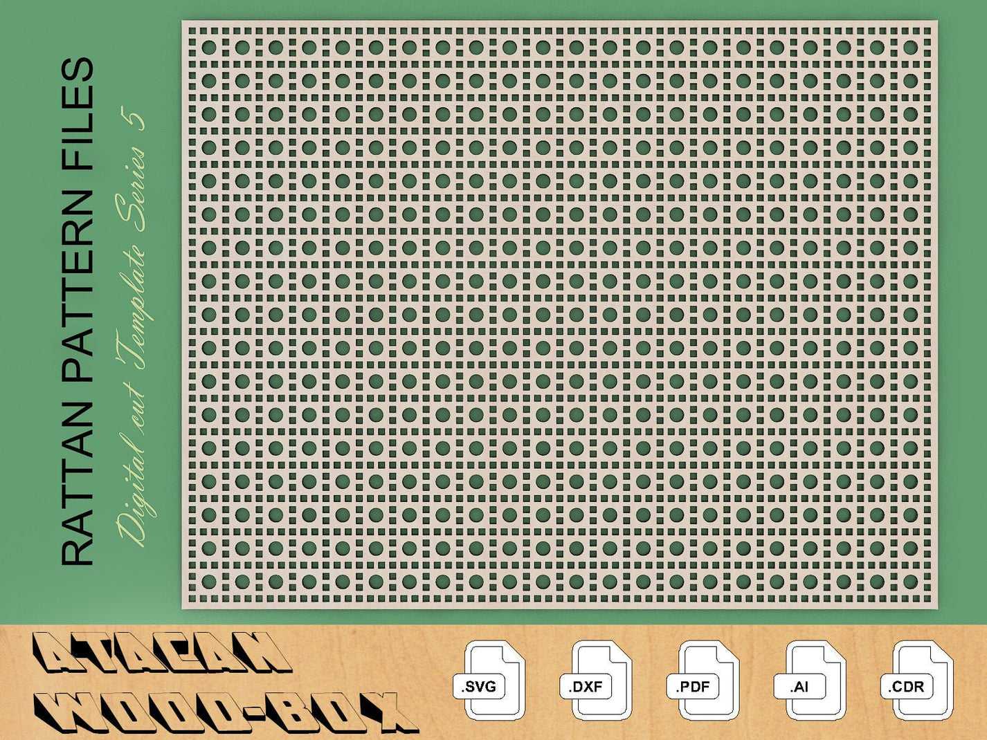 Rattan Cut File / Laser Cut File / Rattan Pattern SVG / Wicker Pattern ...