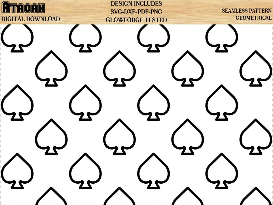 Seamless repeating Spades pattern SVG transparent background spades se ...