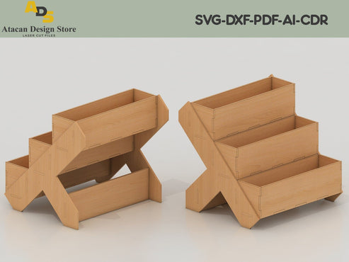 Wooden Flower Box / Floral Planter Box Laser SVG files / Flower Gift b ...